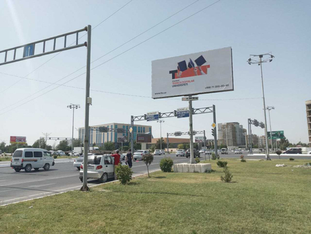 Реклама на билбордах в Самарканд/Samarqand bannerlarda reklama /