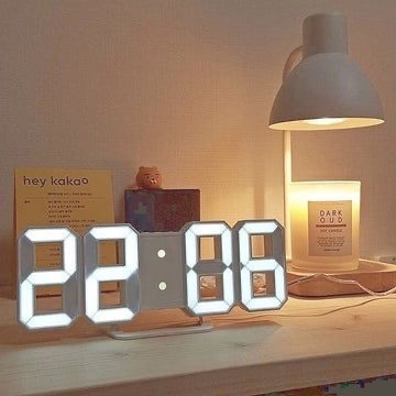 3D LED часы с будильником | Светодиодные часы