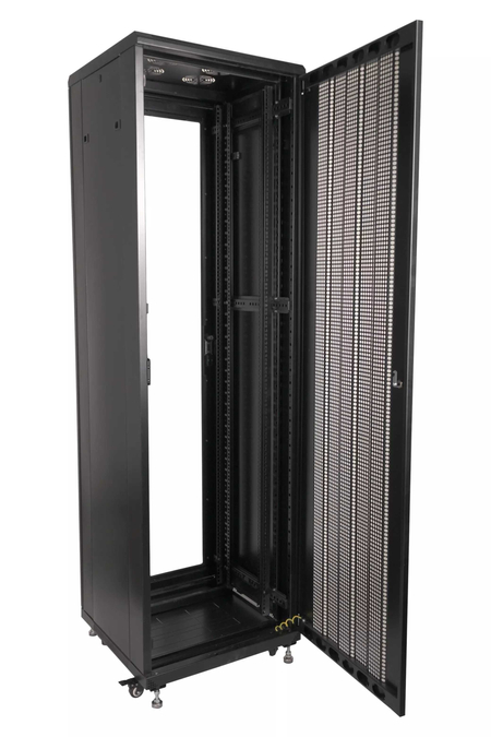 Шкаф напольный 42U 600х1200х2000 мм, перфорированная дверь