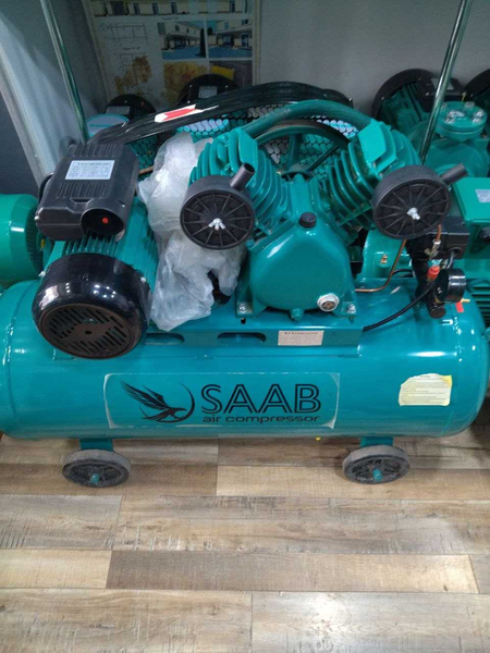 Воздушный компрессор SAAB шумный 100 л