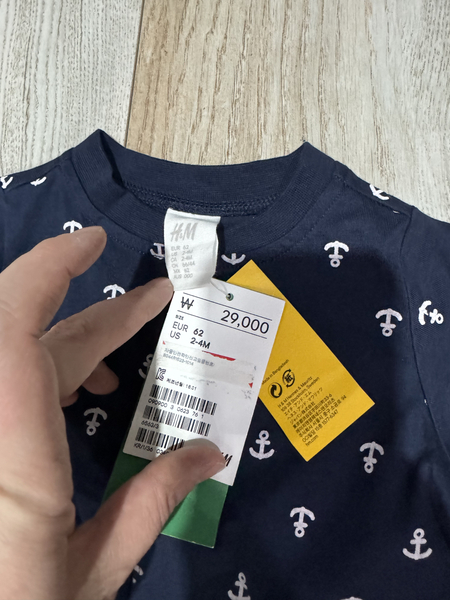 Ромпер слип боди H&M на 2-4 месяца
