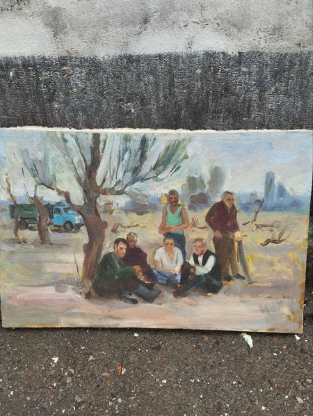 Картина по цене холста и рамки