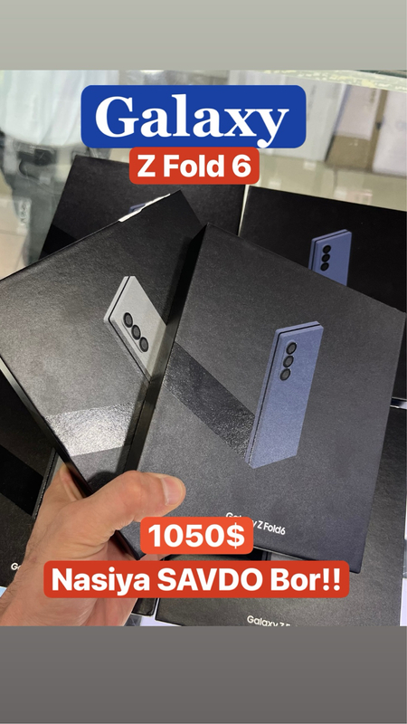 Samsung Z Fold 6 • Orginal • Nasiya Savdo Bor!! • Yengi