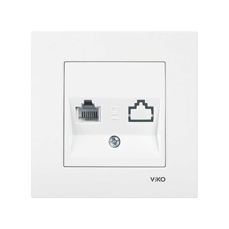 Розетка сетевая компьютерная для интернета VIKO KARRE CAT 6