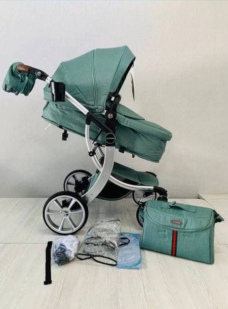 Коляска LUXMOM изумрудного света