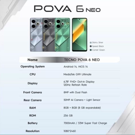 Tecno Pova 6 neo New