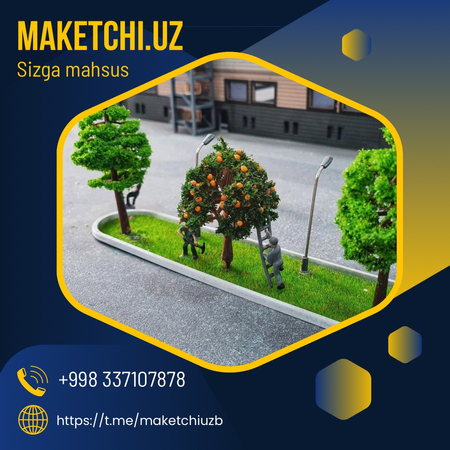 Макет любого типа и размера. Maket hohlaganizdek yasab beramiz