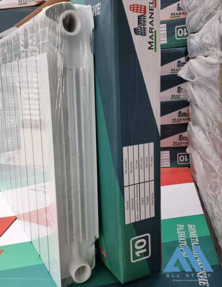 Отопление Алюминиевый и биметаллический радиаторы optom radiator alyu