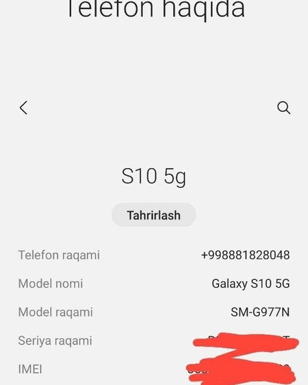 Samsung  s10  5g