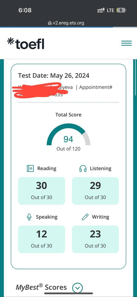 Поддержка для TOEFL iBT Home Edition, GRE, GMAT и Duolingo English Tes