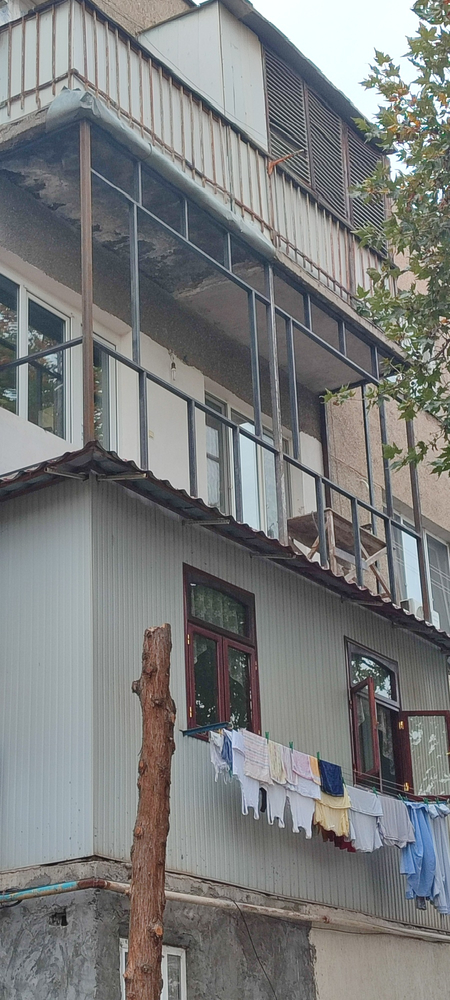 Утепление навесной балкон .Сайдингом
