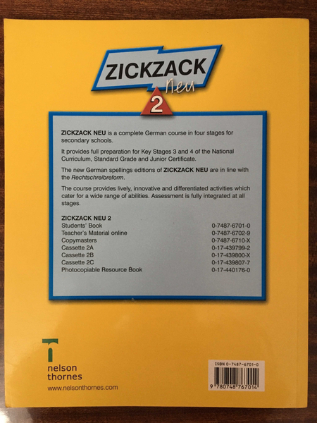 Zickzack Neu учебник немецкого языка