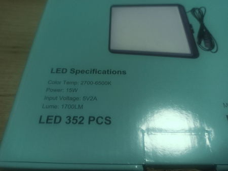 LED панель (26х20 см) для фото/видео-съемки + штатив 2.1 м. Новое