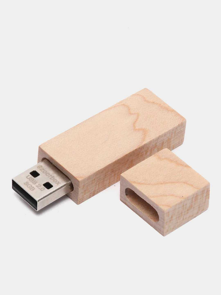 Деревянная флеш-накопитель 4/8/16/32 GB, USB 2.0