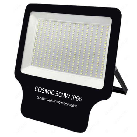 Прожектор светодиодный COSMIC СДО 07 300W-IP66-6500K-Черный