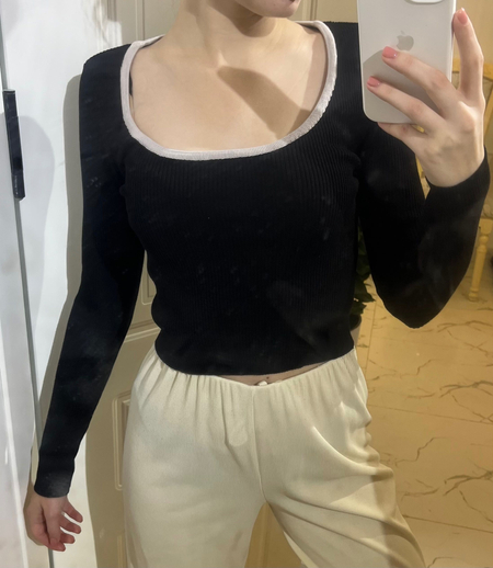 Лонгслив женский Stradivarius, размер XS/S