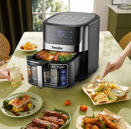 Новый аэрогриль Sonifer SF 1034! Аэрофритюрница! Airfryer