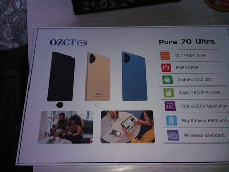 Planshet OZCT pro 12/512