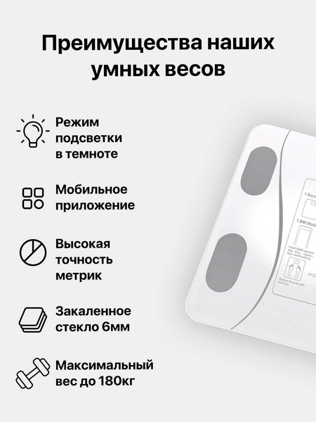 Умные электронные напольные весы, смарт, фитнес, Bluetooth