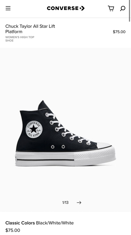 Конверсы Converse Chuck Taylor All Star Lift Platform