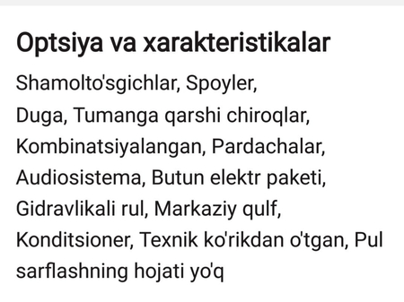 Nexia 2 oq rang sotiladi