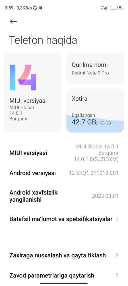 Redmi note 9 pro