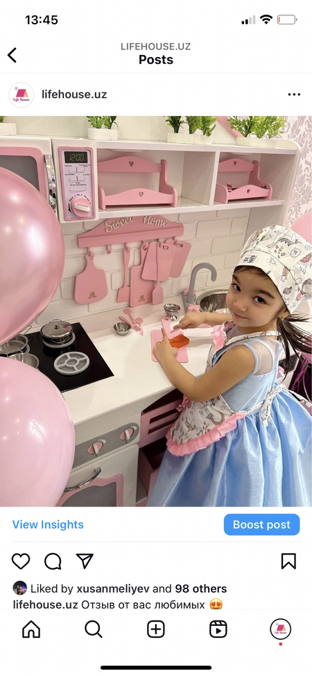 Детская игровая Кухня ошхона от производителя kitchen