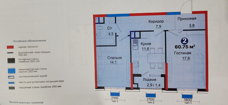 Продаётся 2-комнатная кв-ра в Новостройке. 3-й этаж. Ипотека Рассрочка