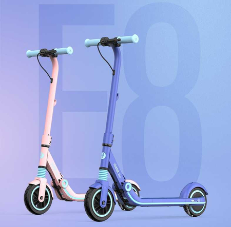 Умный Электросамокат детский Ninebot Kids E8 (14/10/50, розовый)