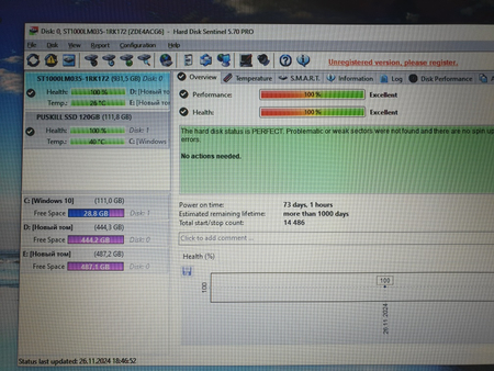 Core i3 -6006U/ SSD 120gb + HDD 1000gb/ ОЗУ 4gb