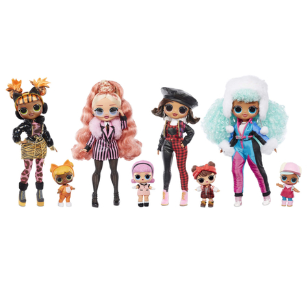 LOL Surprise! OMG Winter Chill Missy Meow Fashion doll & Baby Cat doll