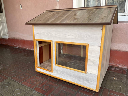 Будка для собаки, домик из ламината