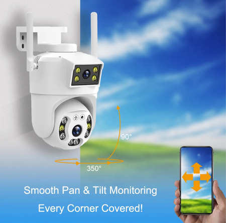Умная WiFi Камера 360° с два двух мегапиксельной камерой, Smart Camera
