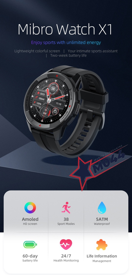 Mi Bro Watch X1 AMOLED Display Smart Watch