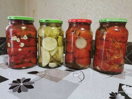 Консервированные кабачки со специями