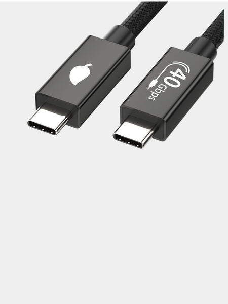 Кабель Type-c, USB-C Thunderbolt 4, 40gigabit, 240w 5A, 8k