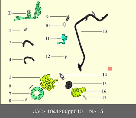 термостат JAC J7