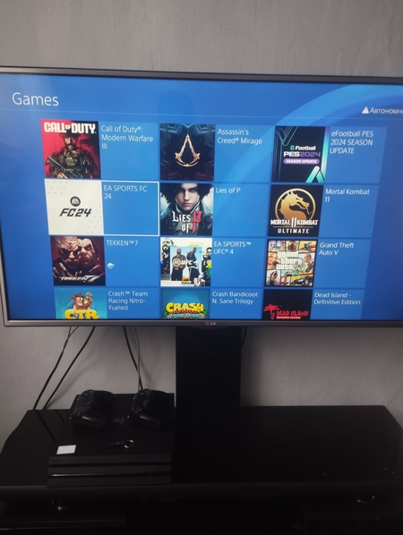PlayStation 4 Pro 1 terabayt V:9.00 +40 ta oyin+6 oy garantiya