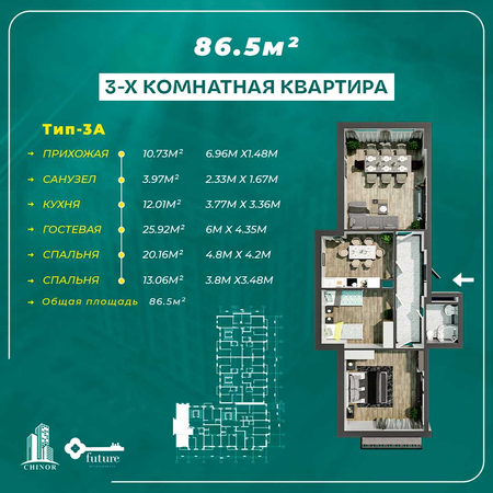 Chinor Future development novostroyka