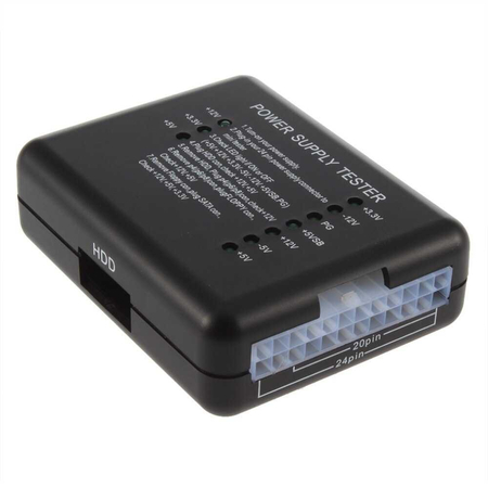 Тестер компьютерного блока питания (LCD power supply tester)