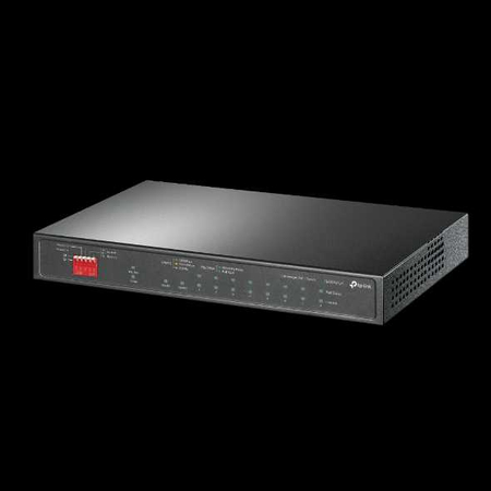 TL-SG1210P с 9 гигабитными портами RJ45 (8 портов PoE+) и портом SFP