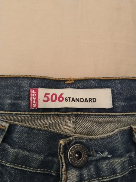 Levis новые синие мужские джинсы, модель 506, размер 34, 100% хлопок