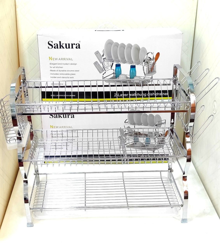 Сушилка для посуды фирма Sakura original нержавеющей стали