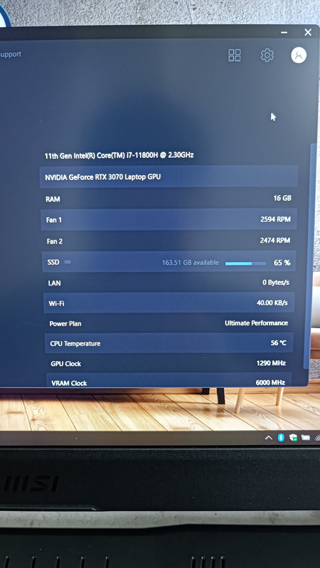 Ноутбук MSI KATANA GF66 11UG