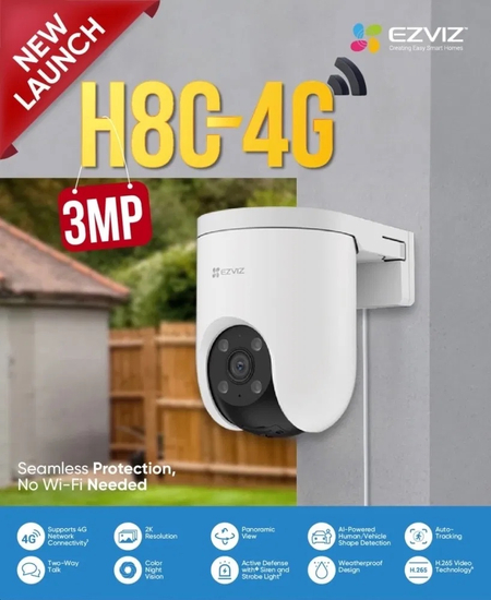 Ezviz 2 ta kameralik 3 Megapixligi. 5 Megapix.  Bor