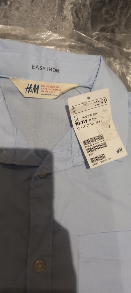 Рубашки от Бренда H&m, школьная форма.