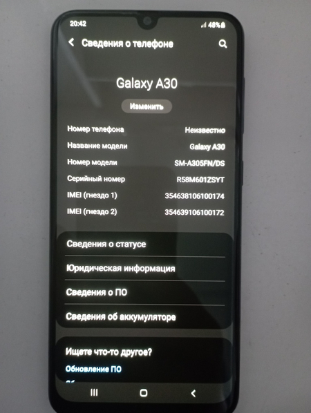 Samsung a 30 holati alo