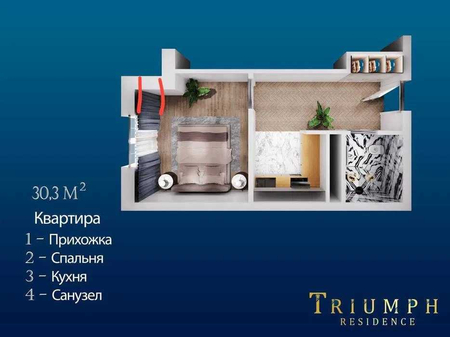 ;ЖК TRIUMPH RESIDENCE Яшнабад коробка  на против Дубовый мороженые