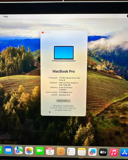 MacBook Pro 2020 13 dyum