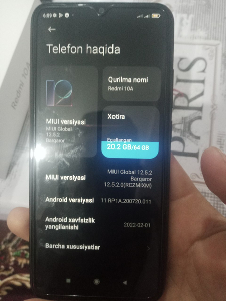 REDMI 10a 64/4+1